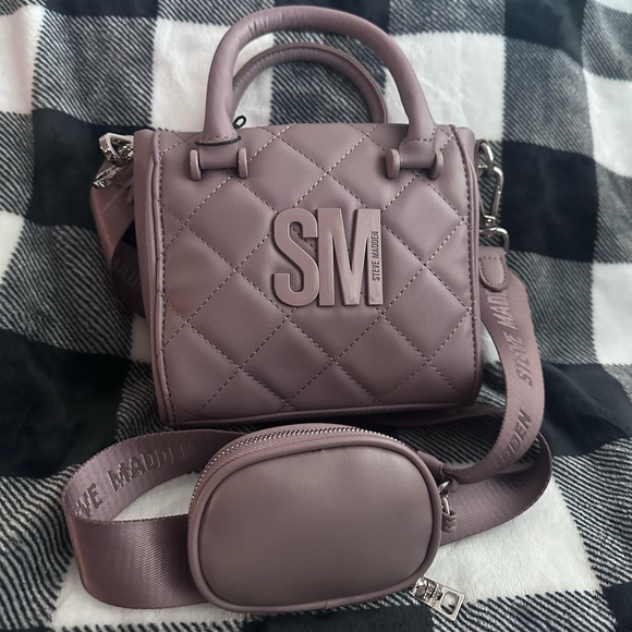 Steve Madden | Bags | Steve Madden Mini Bbabi Lilac Mauve Crossbody ...